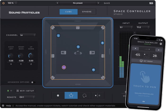 Sound Particles Space Controller